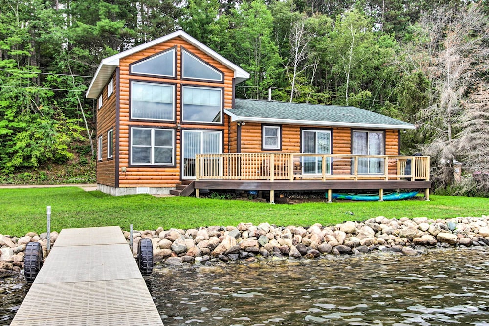 Lakefront Motley Home W/ Private Dock & Fire Pit! - Shamineau Lake, MN