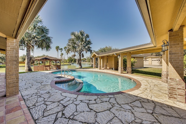 Pool & Game Room: Waterfront Harlingen Home - Harlingen, TX