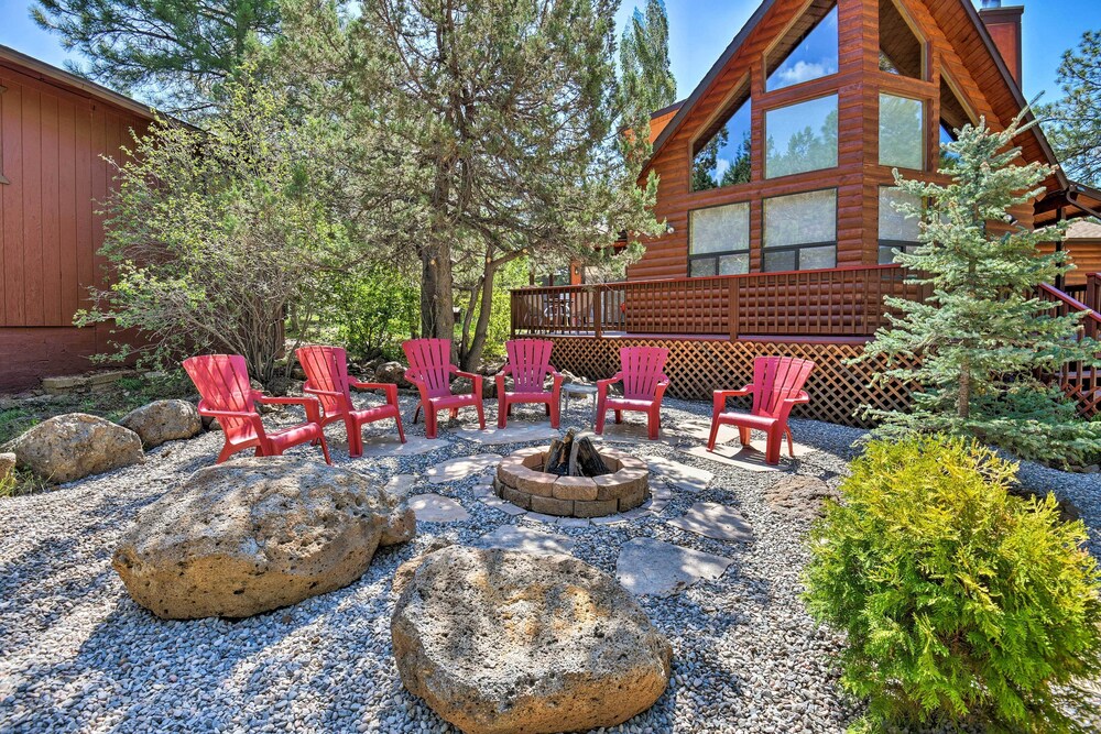 Fire Pit & Furnished Deck: Modern Munds Park Cabin - Mormon Lake, AZ