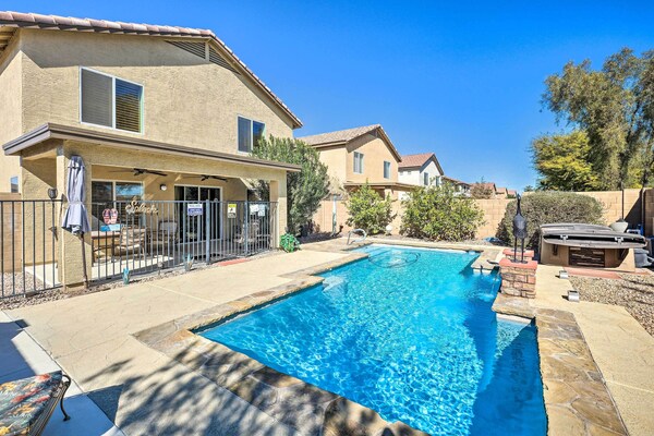 'Bella Casa' Coolidge Home W/ Pool & Hot Tub! - Casa Grande Ruins National Monument