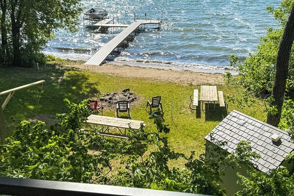 Waterfront Leech Lake Cabin: Dock, Fire Pit, Deck - Leech Lake, MN