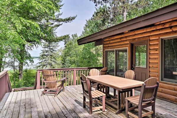 Rustic Cozy Cabin On Island Lake W/ Fire Pit, Dock - Itasca State Park, Park Rapids