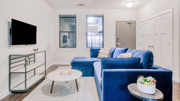 Apartamento, 3 quartos, para não fumantes | Área de estar | Smart TV 43 polegadas com canais digitais, TV, Netflix