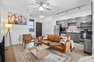 Apartamento, 1 quarto (511) | Banheiro | Produtos de toalete grátis, secador de cabelo, bidê, toalhas de banho