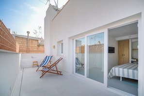 Quarto Duplo Superior, varanda | Terraço/pátio interior