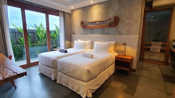 Vila família (Family Duplex Private Pool Villa) | 2 quartos, roupas de cama de algodão egípcio, roupas de cama premium