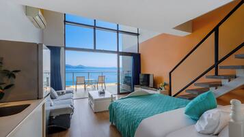 Duplex panorâmico | Roupas de cama premium, edredons de pluma