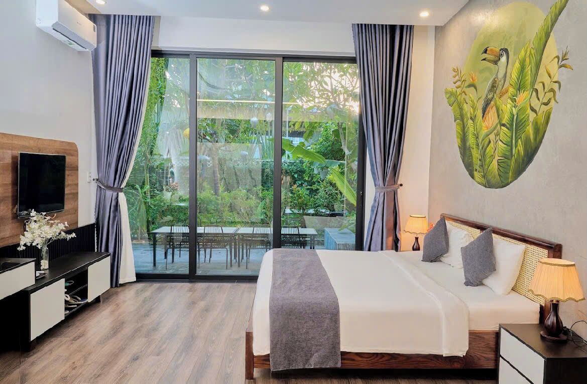 Quarto Clássico com Cama de Casal, 1 cama king-size, vista para o jardim (101) | Roupa de alta qualidade, camas de colchão viscoelástico 