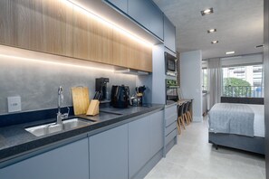 Apartamento | 1 quarto, com decoração personalizada, com mobília individualizada 