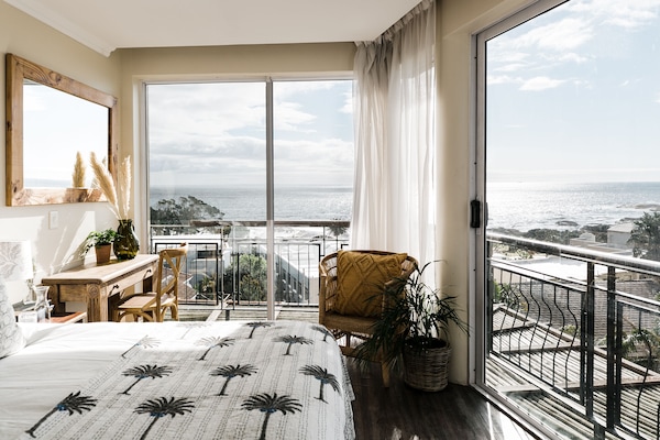 Quarto Duplo Deluxe, 1 cama king-size, vista para o mar | Lençóis de algodão egípcio, roupa de alta qualidade