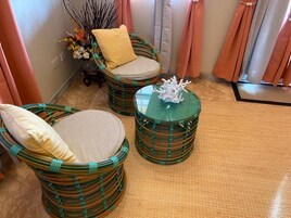 Apartamento Executivo, 1 cama queen-size | Roupa de alta qualidade, com decoração personalizada 