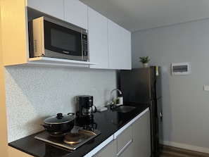 Estúdio Clássico | Cozinha privada | Um frigorífico/congelador grande, um micro-ondas, liquidificador