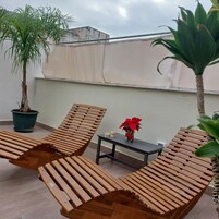 Quarto Duplo Deluxe | Terraço/pátio interior