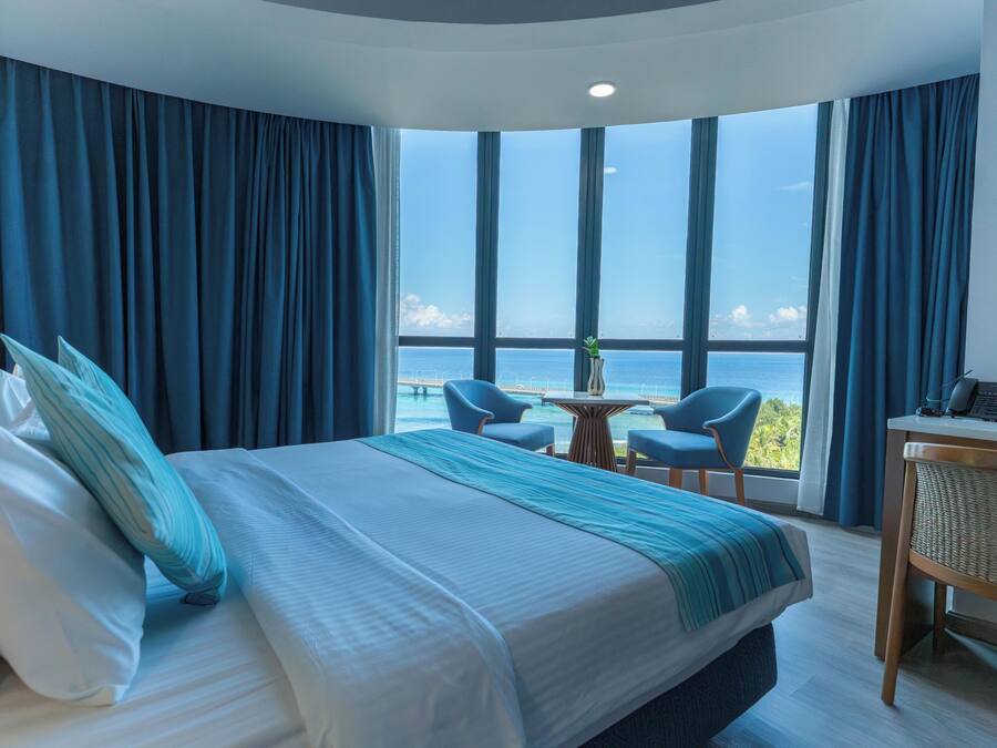 Suite-Estúdio Premium, varanda, vista para o mar | Com mobília individualizada, quartos insonorizados