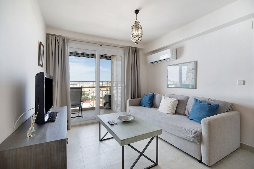 Vakantie Appartement "Doña Amparo Chipiona Playa De Regla" Met Uitzicht Op Zee & Gedeeld Zwembad - Chipiona