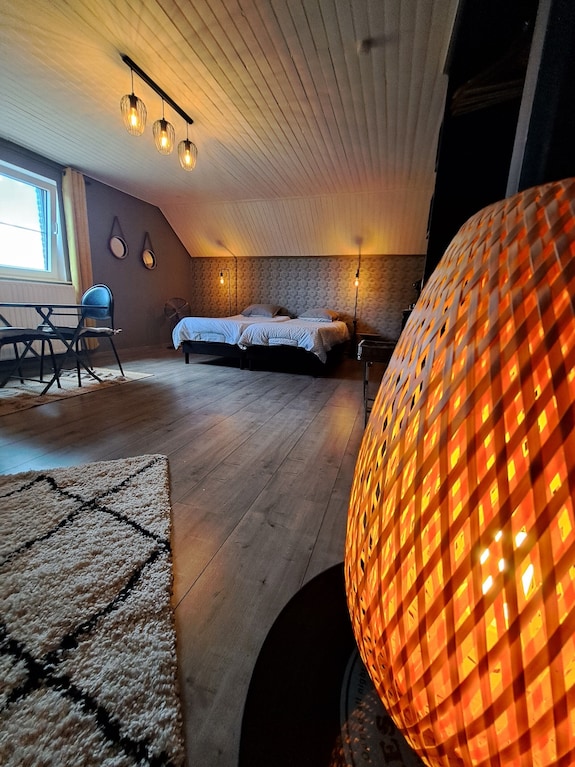 Loft Chez Baf-suite-private Bathroom-countryside View - Houffalize