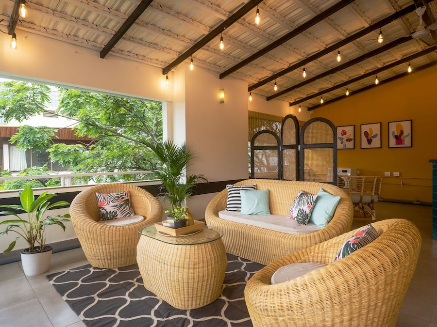 Terraço no piso superior