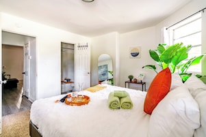 Apartamento Deluxe | Lençóis de algodão egípcio, roupa de alta qualidade