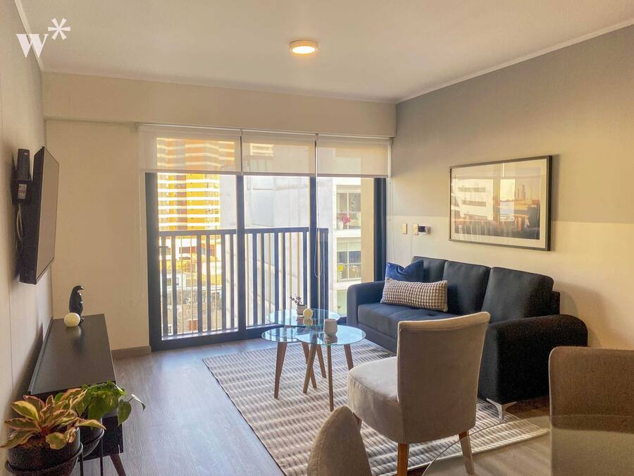 Apartamento, 2 quartos (701) | Sala de estar