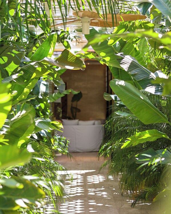 Entrada do alojamento