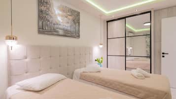 Apartamento básico | 2 quartos, cortinas blackout, quartos à prova de som