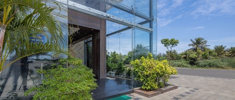 Entrada do alojamento