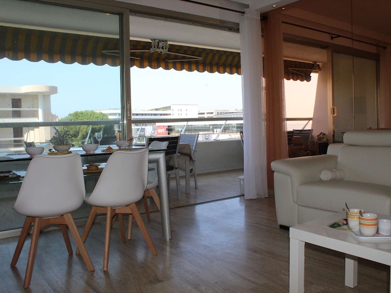 Apartamento De 2p. Con Vista Al Mar Y Aire Acondicionado, Villeneuve-loubet Playa - Villeneuve-Loubet