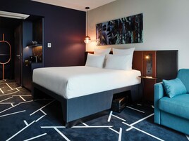 Roupas de cama premium, edredons de pluma, cofres nos quartos