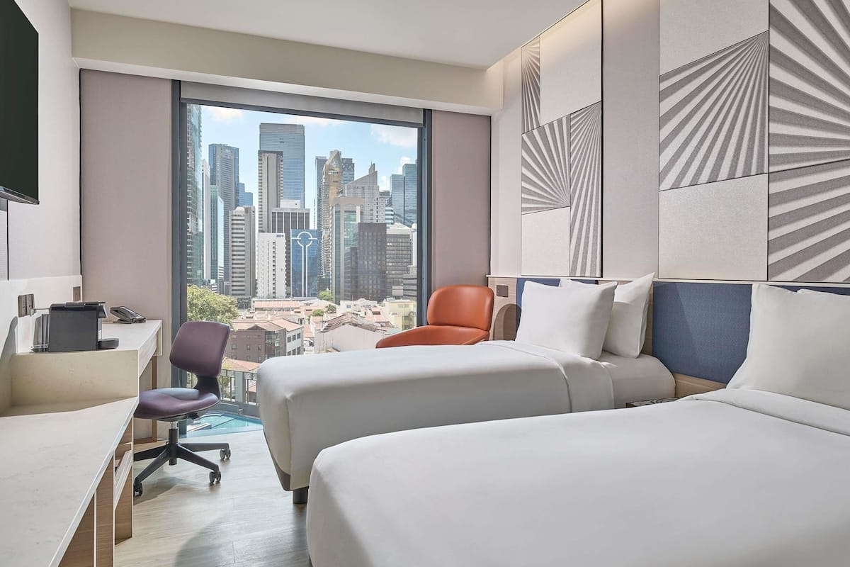 Privilege, Quarto, 2 camas de solteiro | Frigobar, escrivaninha, quartos à prova de som, Wi-Fi de cortesia