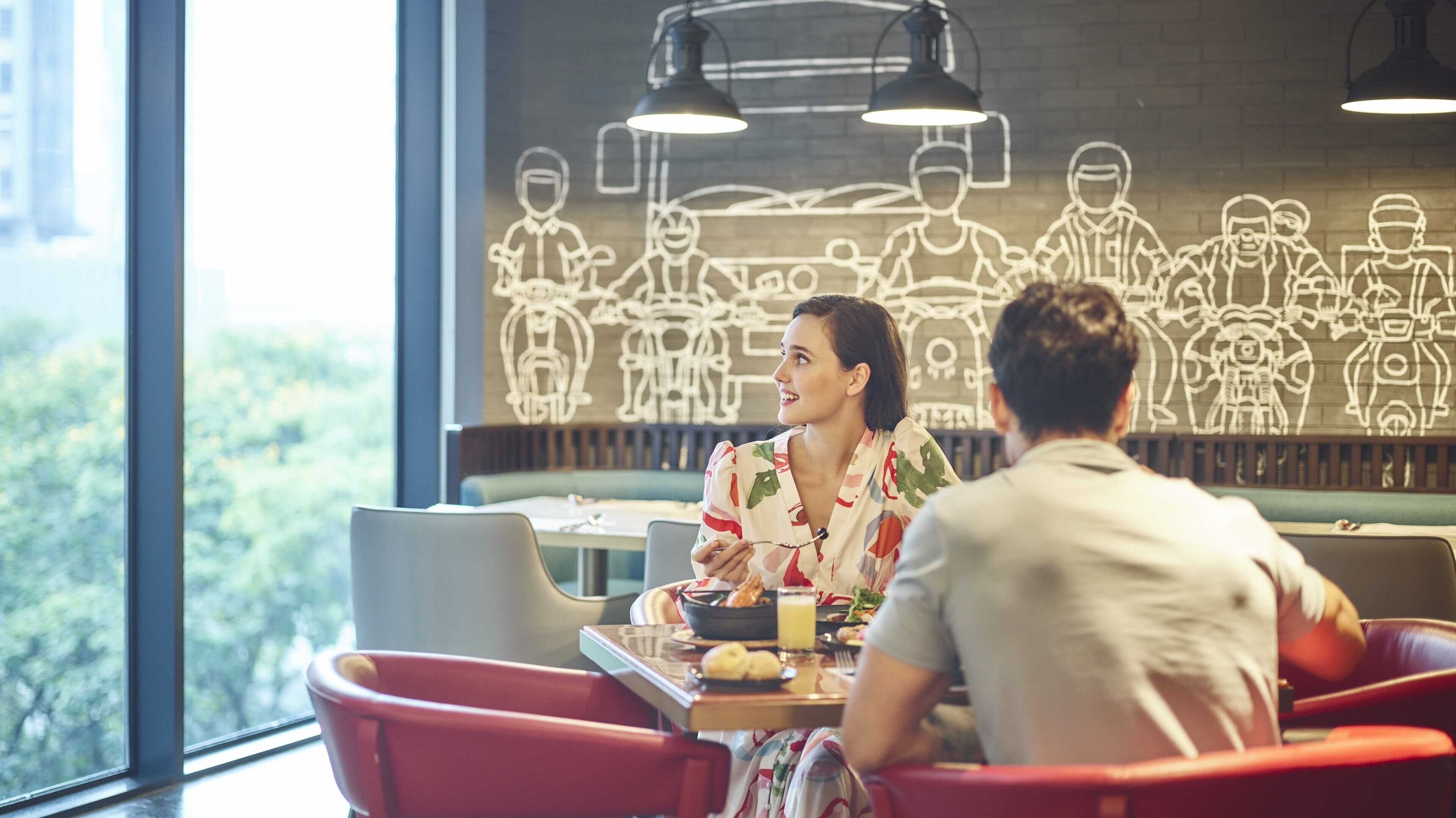 Café da manhã com buffet todos os dias (MYR 80 por pessoa) 