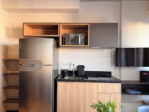 Estúdio Standard (635456) | Cozinha privada | Um micro-ondas, uma placa de cozinha, uma máquina de café expresso 