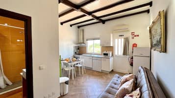 Apartamento, 1 quarto, acesso à piscina, em frente ao mar | Sala