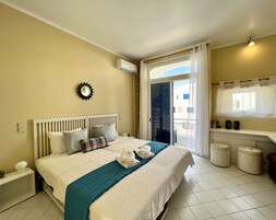 Apartamento, 1 quarto, acesso à piscina | 1 quarto, roupa de cama fornecida 