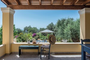 Casa, 2 quartos, vista para o mar | Terraço/pátio interior