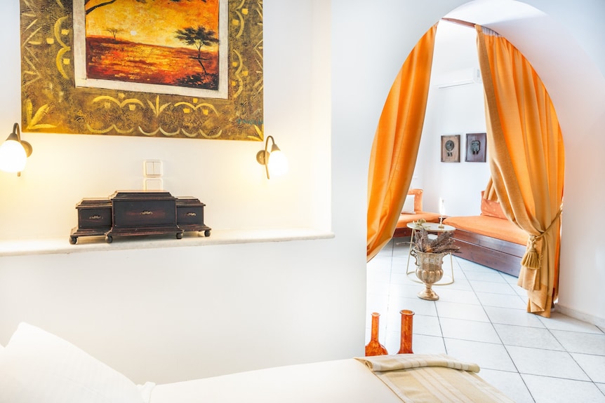 Appartement Dans Un Hôtel 'Sun Rock Boutique - Villa Begonia' Avec Terrasse Privée Et Climatisation - Naxos