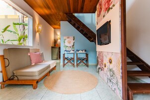 Bangalô Siriguela | Sala de estar | Smart TV 