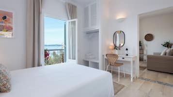 Apartamento, 1 quarto, vista para o mar | 1 quarto, secretária, quartos insonorizados, Wi-fi grátis