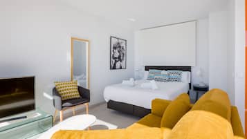 2 quartos, roupas de cama premium, individualmente decorados