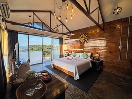 Suite Premium, 1 cama king-size, banheira, vista para o mar | Com mobília individualizada, cortinas/cortinados opacos, Wi-fi grátis 