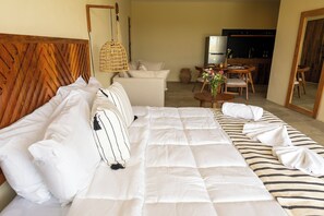 Suite Deluxe, 1 quarto | 1 quarto, lençóis de algodão egípcio, roupa de alta qualidade 