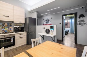 Quarto Duplo Comfort | Cozinha partilhada | Minifrigorífico, uma máquina de café expresso, uma cafeteira/bule 