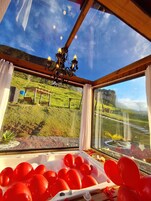 Chalé lua de mel, banheira de hidromassagem, vista para a montanha | Vista para a montanha