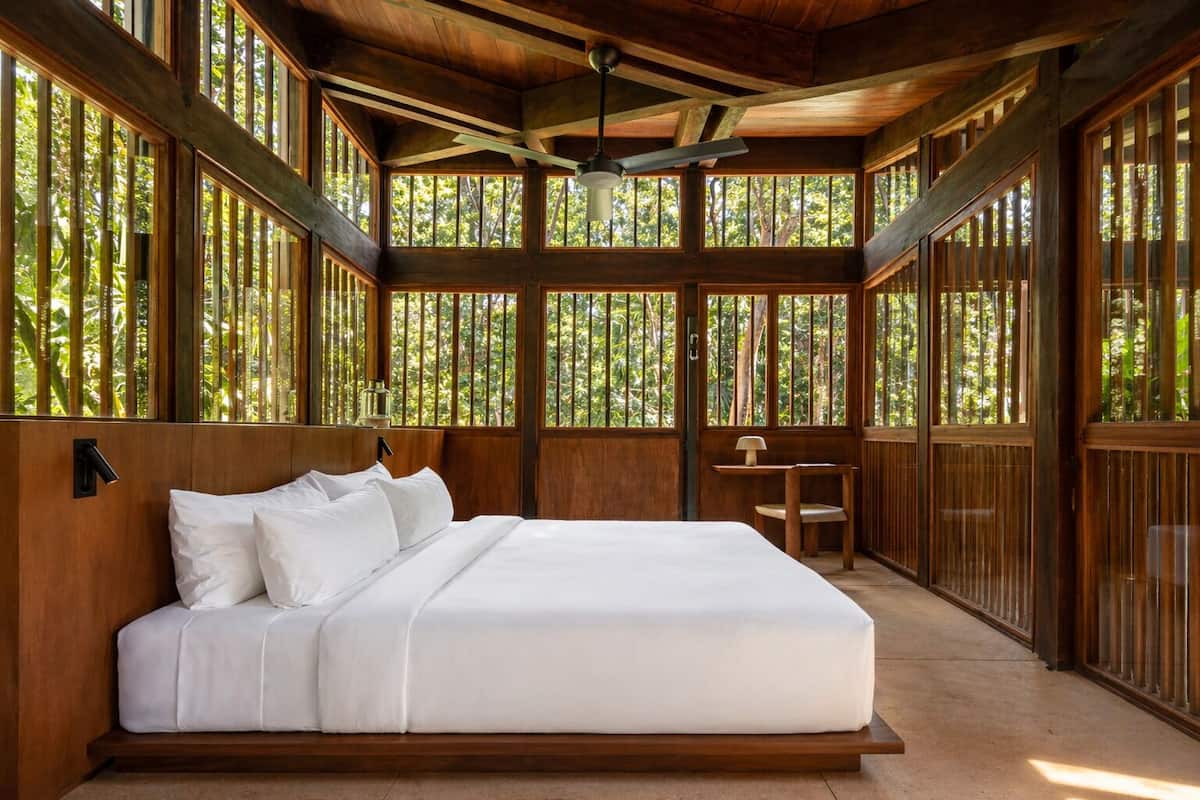 Casa na árvore (Jungle) | Roupas de cama premium, edredons de pluma, frigobar, cofres nos quartos