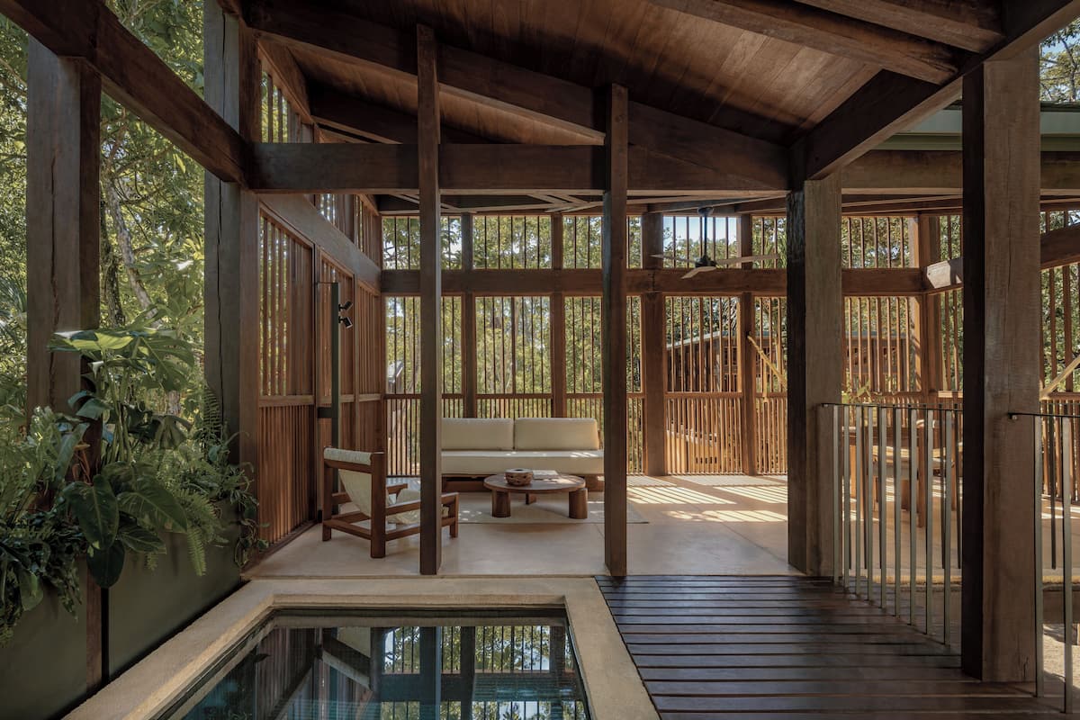 Casa na árvore, 2 quartos (Pool) | Roupas de cama premium, edredons de pluma, frigobar, cofres nos quartos