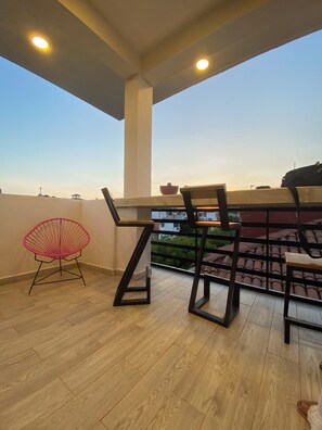 Apartamento luxo | Terraço/pátio