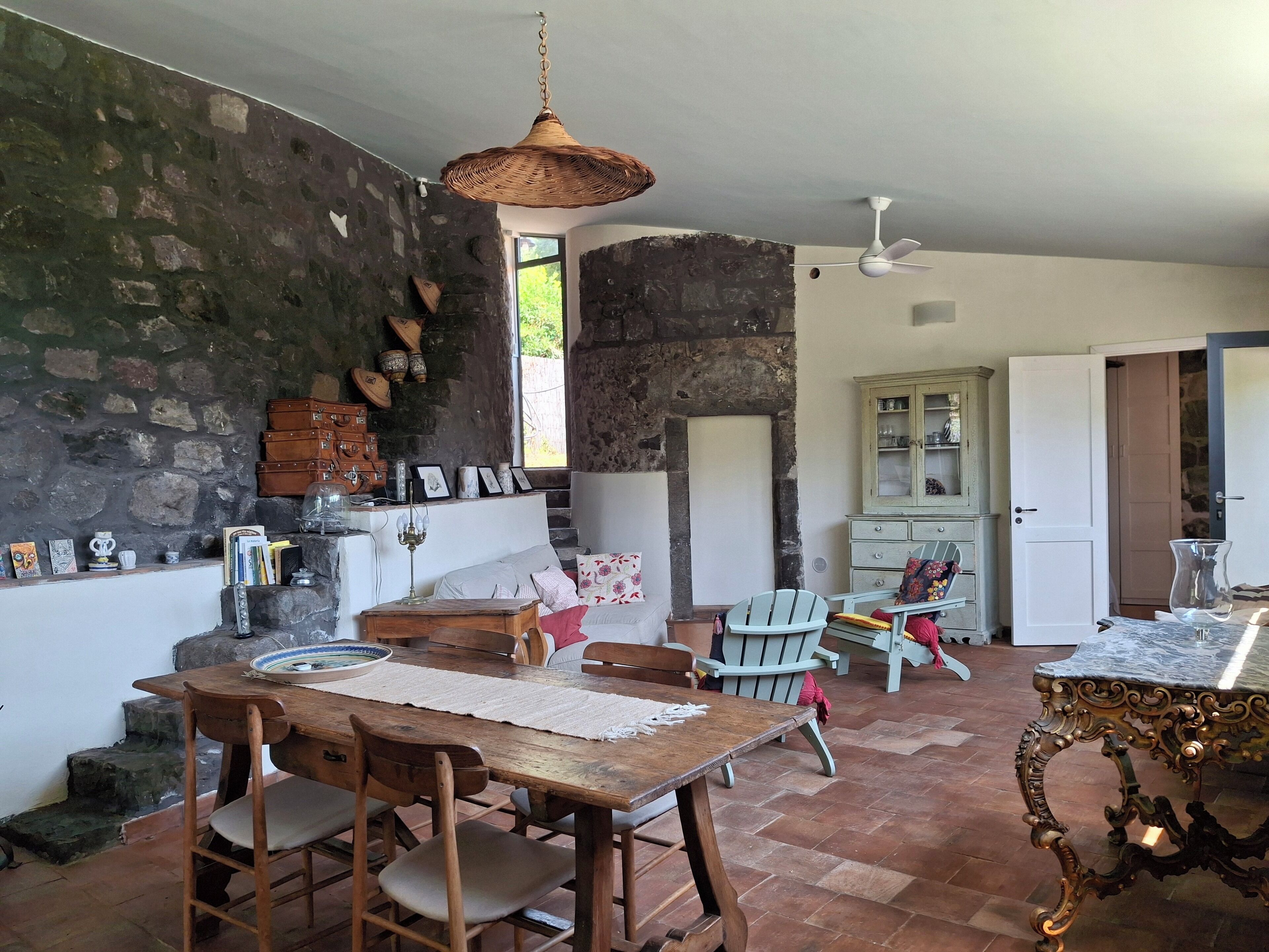 Typical Sicilian Stone House On The Sea Surrounded By Greenery - Acireale