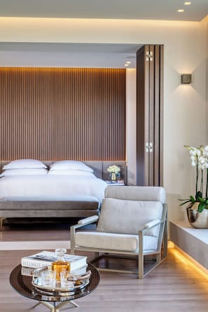 Suite Deluxe | Lençóis de algodão egípcio, roupa de alta qualidade, cofre no quarto 