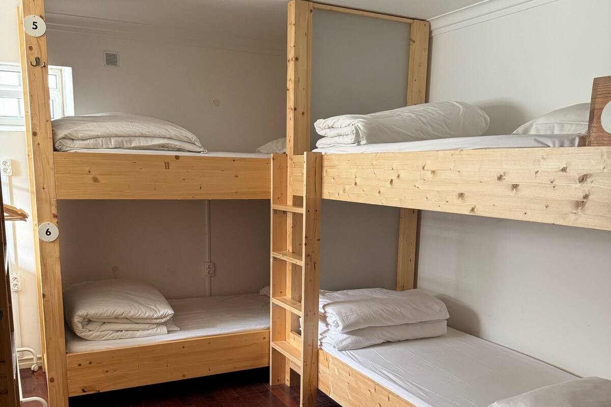Dormitório Partilhado Básico, em dormitório misto, não fumadores | Wi-fi grátis, roupa de cama fornecida