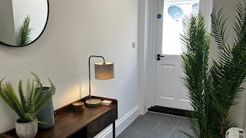 Quarto casal luxo, terraço, vista parcial para o oceano | Terraço/pátio