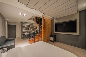 VIP Duplex Room | Secretária, Wi-fi grátis, roupa de cama fornecida 